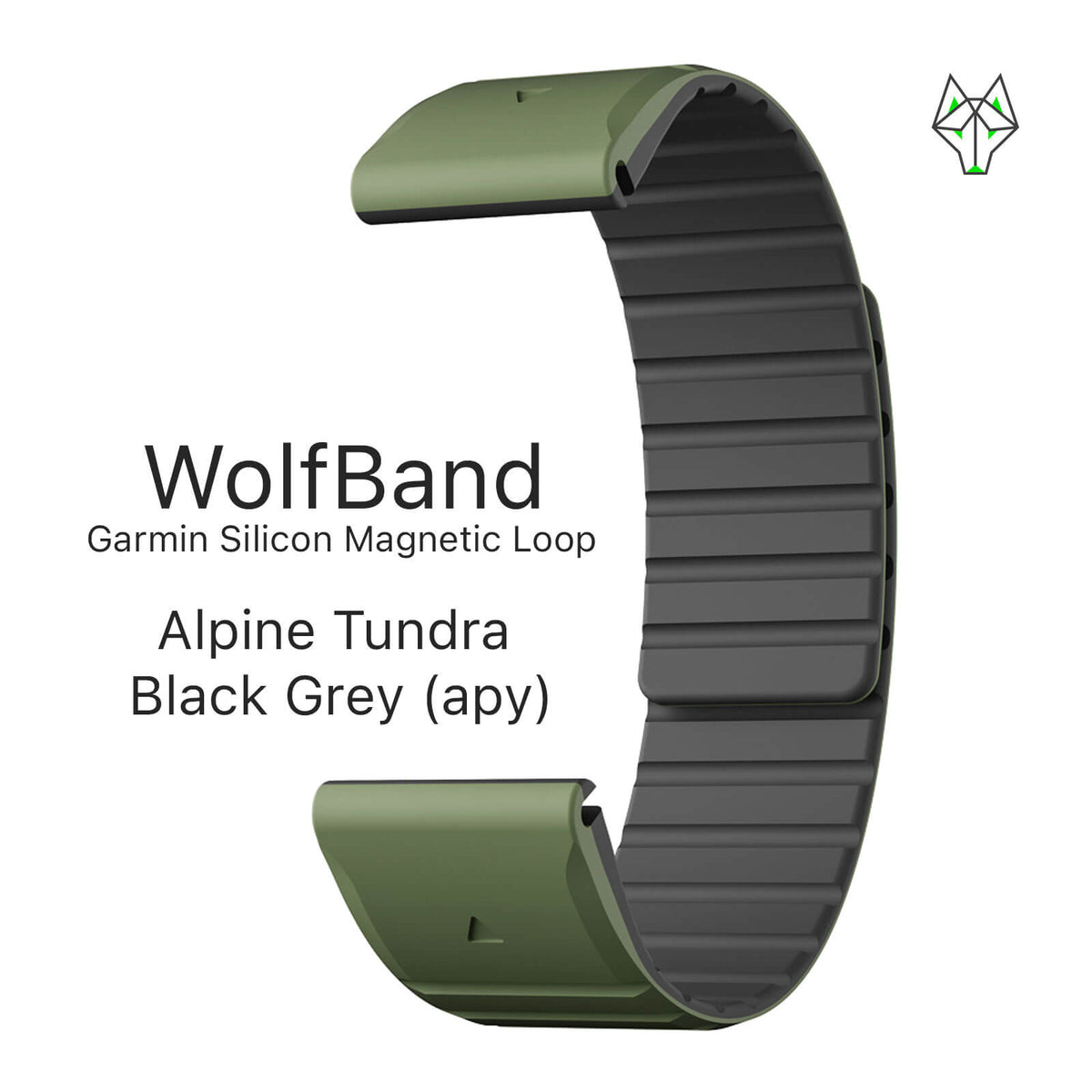 WolfBand Magnetic Silicon Loop 22 mm – WolfProtect.de